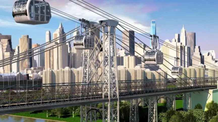 Nova York podria aconseguir góndoles d'alta velocitat en el futur a través de l'East River Skyway