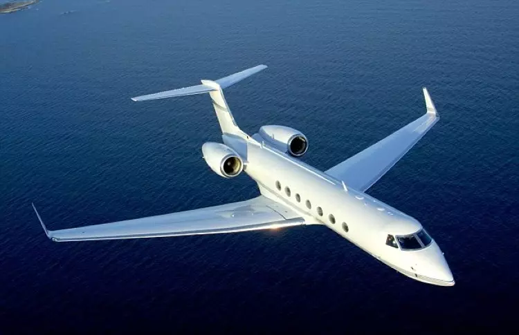 Kwa kutumia Gulfstream V/550, biashara haijui mipaka. Hii