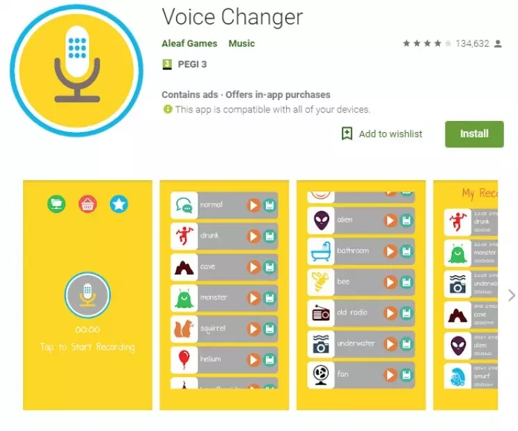 апликације за промену гласа е3гамес