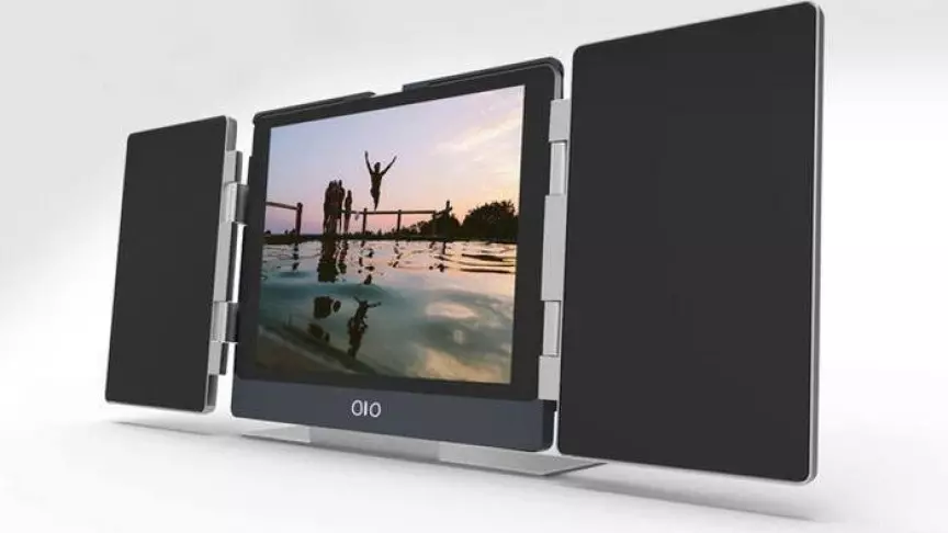 La funda OIO Amp para iPad Air proporciona altavoces de cine para tabletas