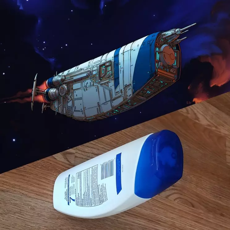 Таланттуу сүрөтчү күнүмдүк объекттерден шыктанган кооз космостук кол өнөрчүлүктү тартат