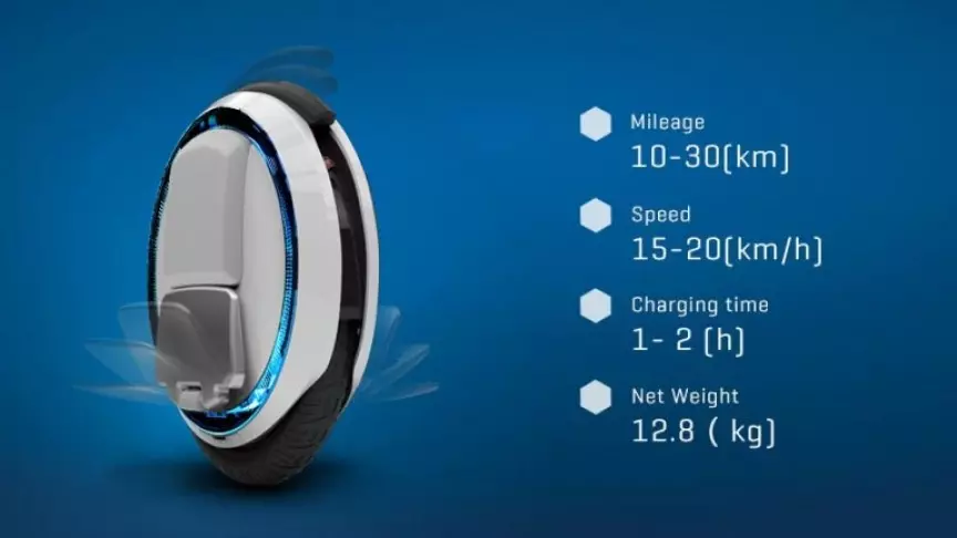 Ninebot One: o le unicycle e faapaleniina e le tagata lava ia e mafai ai ona e fe'avea'i solo i magaala