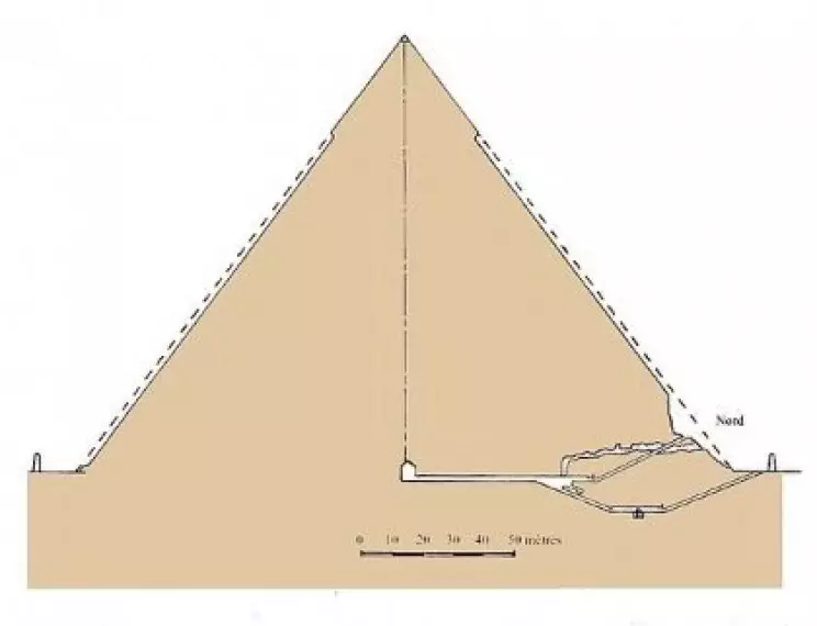 Interiør Khafres pyramide