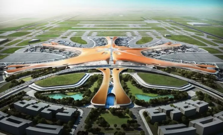 Terminal bandara pangbadagna di dunya dirancang pikeun Beijing, Cina