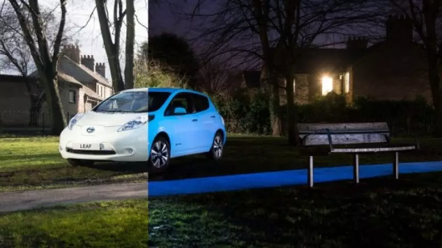 Nissan Leaf edisi glow-in-the-dark