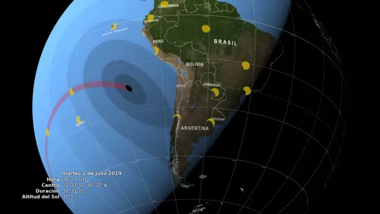 El próximo eclipse solar total está sobre nosotros, ofrece impresionantes tonos ámbar