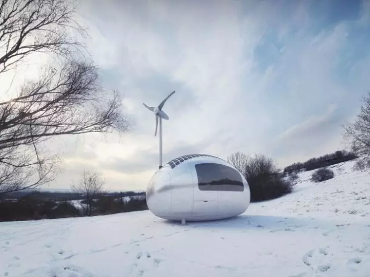 Бо Ecocapsule, мустақилона аз шабака зиндагӣ мекунанд