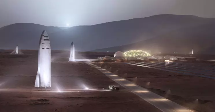 Космически кораби на град Марс