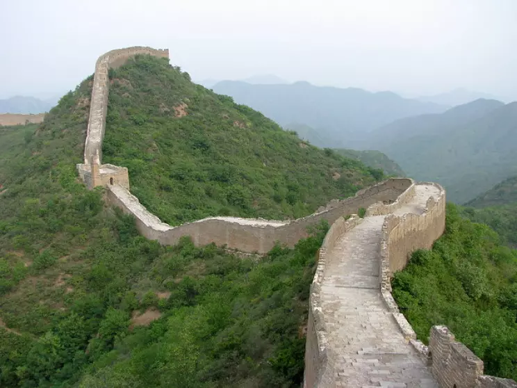 verdwynende plekke groot muur van China