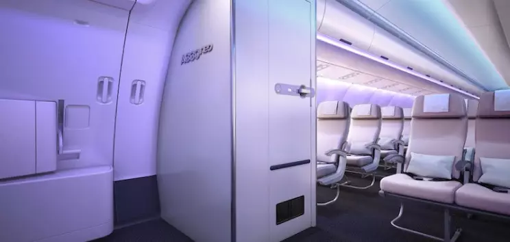 Airbus acaba de revelar um novo espaço interior futurista para o A330