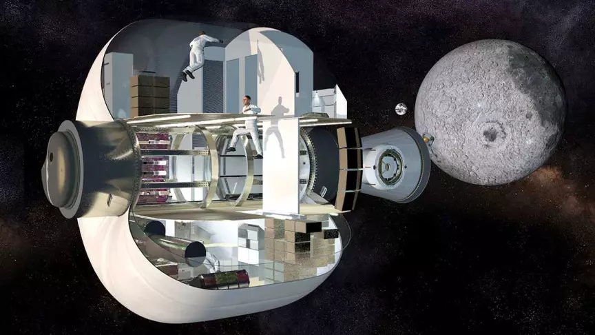 I-Sierra Nevada ityhila iModyuli ye-Inflatable Prototype ye-Orbital Moon Station