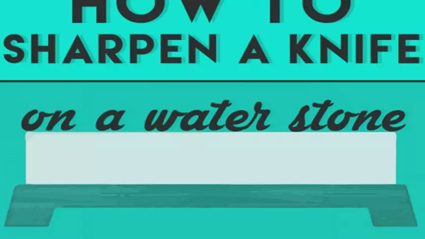 Como afiar facas com uma pedra de água