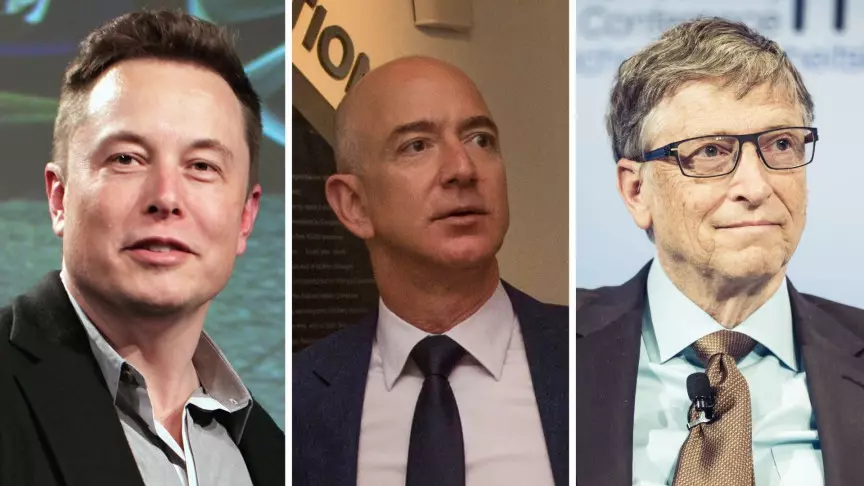 Musk, Bezos, sareng Gates kaleungitan langkung ti $ 115 milyar taun ieu