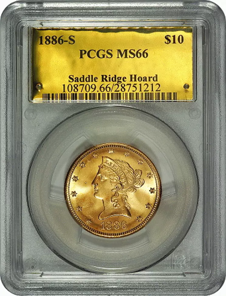 Saddle Ridge Hoard $10 vola madinika volamena