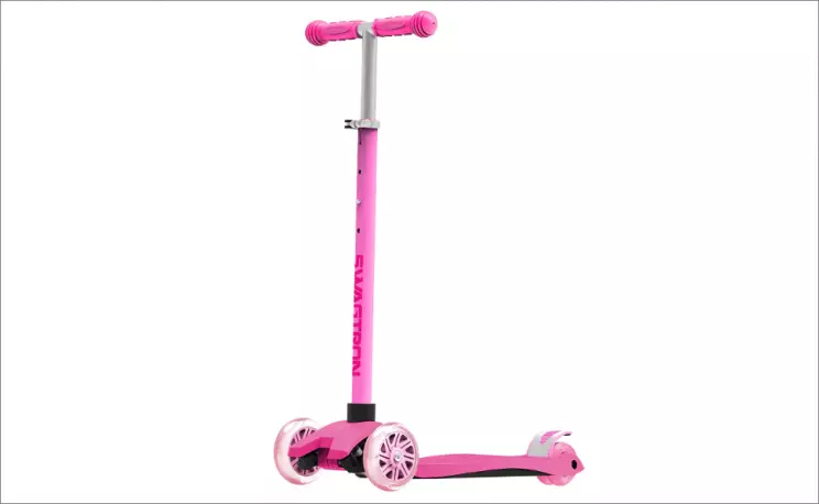 Roze scooter