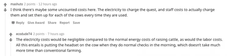 Redditori raspravljaju o tome koliko mlijeka krava treba proizvesti da bi si priuštila VR slušalice