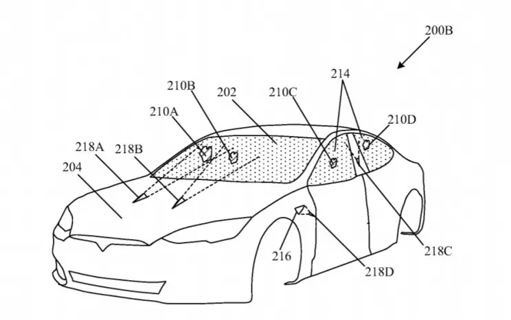 Tesla depune un brevet pentru fasciculele laser care pot arde resturile de pe sticla unei mașini