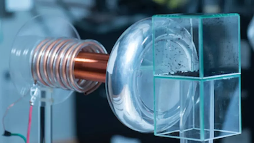 Tesla Coil anu dirobih tiasa ngumpul nanotube nganggo medan gaya