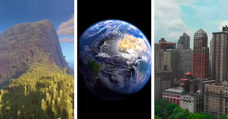 A Minecraft Player 1:1 méretarányú modellt készít a Földről, és olyan valóságos, mint amilyen