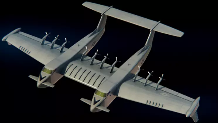 DARPA揭示了一種可以感知大浪的新型重型水上飛機概念