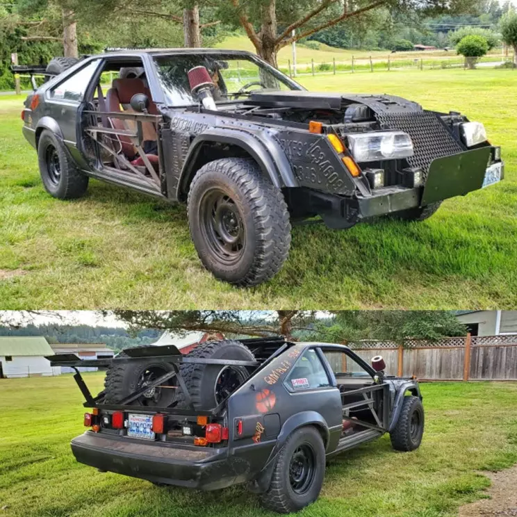 23 Gefierer moddéiert fir ze kucken wéi Mad Max-Styl Battle Cars