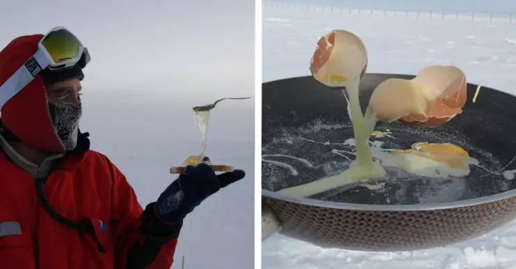 7 příkladů toho, co se stane, když se pokusíte vařit při teplotě -94 °F v Antarktidě