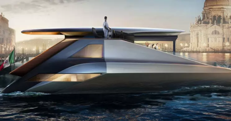 Le Yacht Kagesi Entsha Ye-Lopsided Iqala I-Fibonacci Design