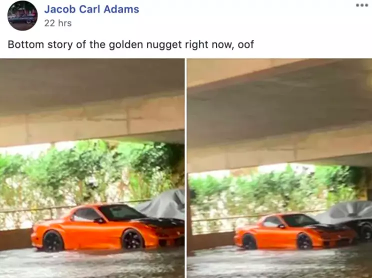 Un héros du Mississippi sauve la Mazda RX-7 de Stranger d'une inondation