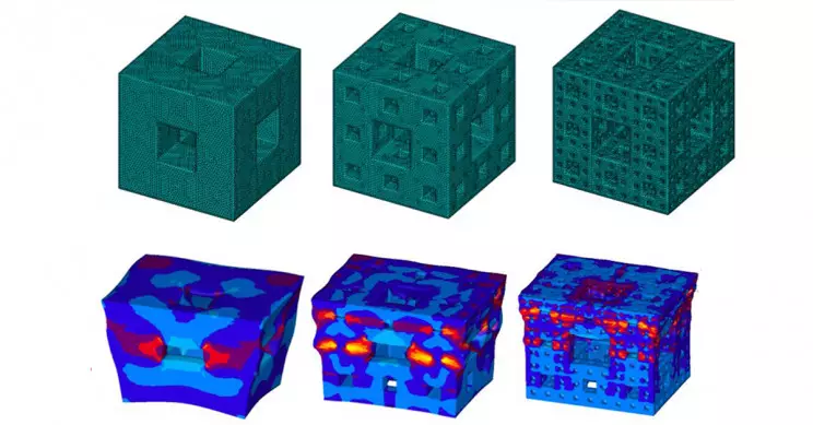 3D-n inprimatutako fraktalen kuboak frogatu dira bost aldiz hobeak direla goi-teknologiako armadurarentzat