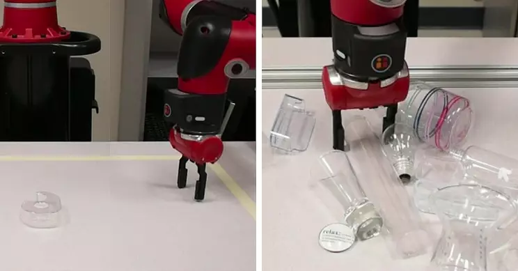 Machine Learning erméiglecht de Roboter transparent a glänzend Objekter ze gräifen