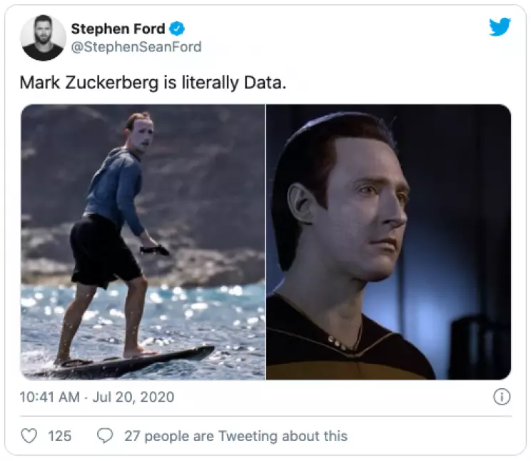 Mark Zuckerberg Basahi Wajah di Tabir Surya, Meme Tak Terelakkan Ikuti