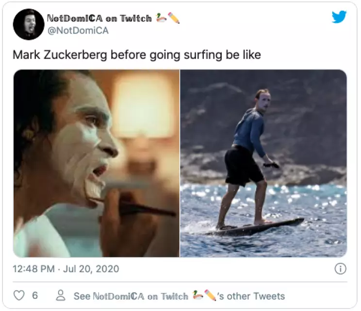 Mark Zuckerberg Drenches Aghaidh i Grianscéithe, Memes dosheachanta Lean