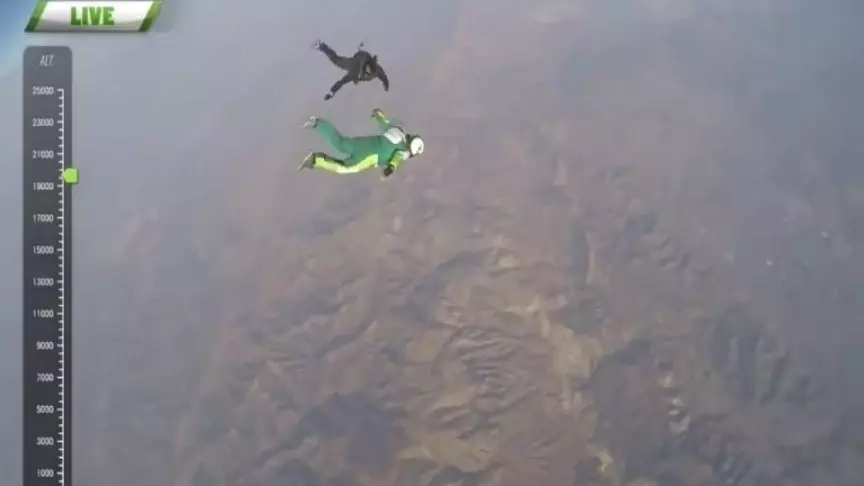 Munduko Skydive sinestezina - Jausgailurik gabe!