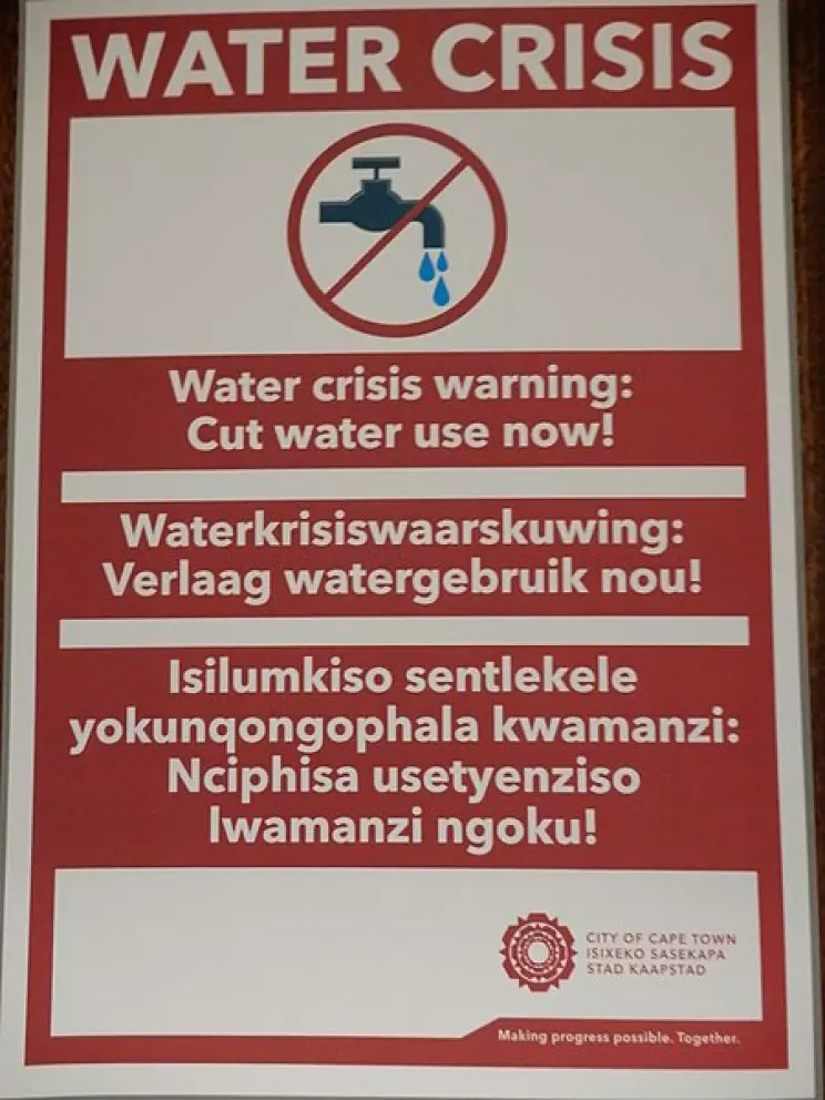 попередження про водну кризу