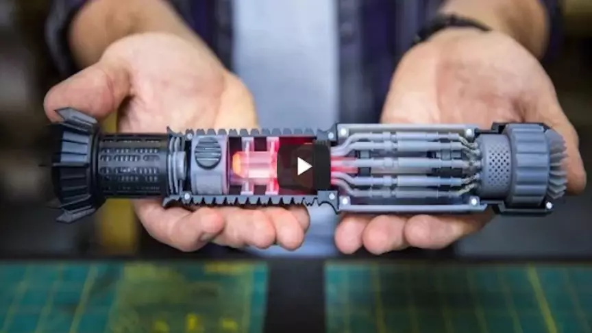 Tested Brûkt in 3D-printer om perfekt in Sith Lightsaber te meitsjen