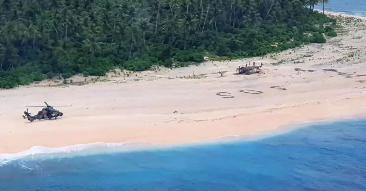 Ang SOS Signal Nagluwas sa Na-stranded nga mga Mariner Gikan sa Walay Puy-anan nga Isla