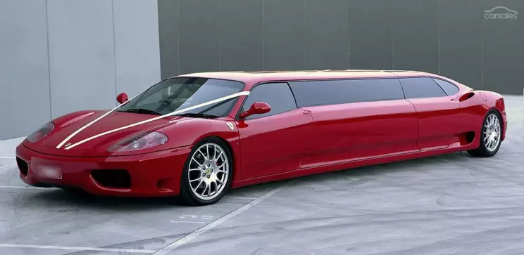 یہ Crazy Ferrari 360 Modena Limo آسٹریلیا میں فروخت کے لیے تیار ہے۔