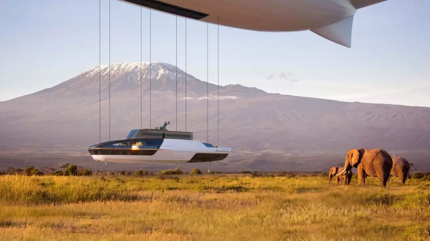 新型混合動力飛行豪華遊艇可以降落在乾地上