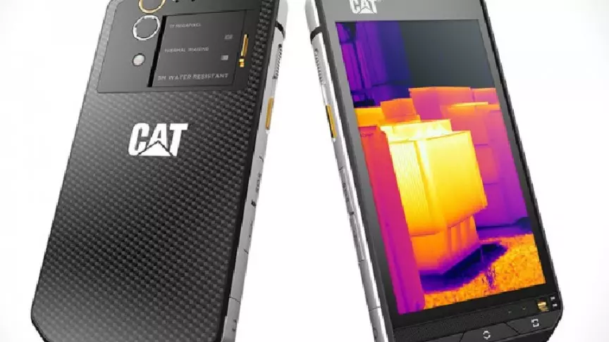 CAT e Utlolla Smartphone e Ncha e Rugged e Hahiloeng ka Thermal Imaging