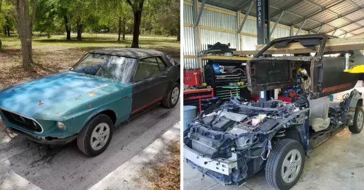 Kini nga Frankenstein Ford-Toyota Mao Ang Unang Hybrid Mustang