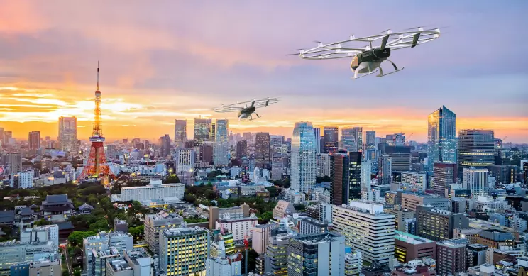 Við verðum með fljúgandi leigubíla árið 2023 þökk sé Volocopter, Japan Airlines