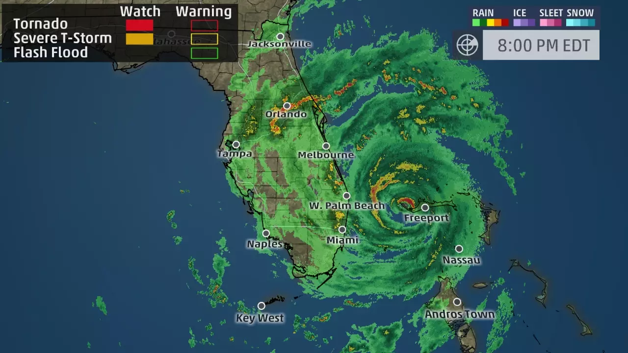 furacões-matthew-latest-radar-avisos