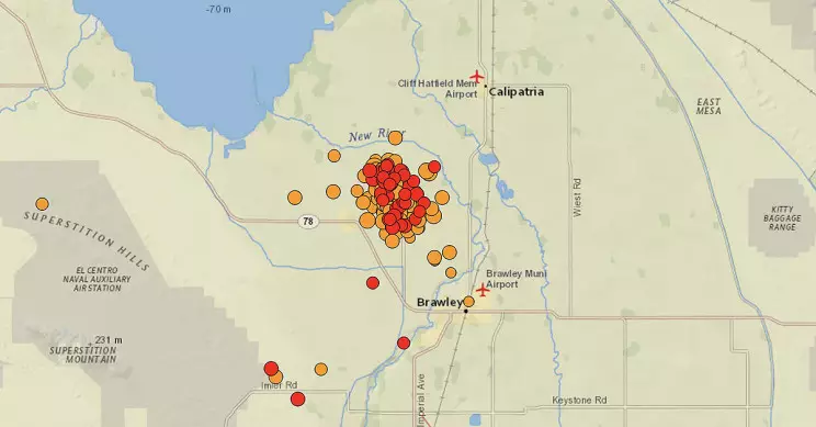 Un essaim de plus de 600 tremblements de terre frappe le même endroit en Californie