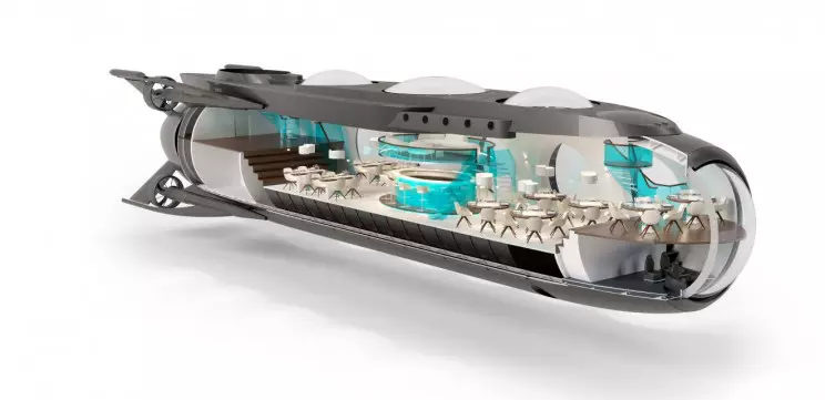 Un nou submarí de luxe que funciona amb piles et permet fer festa sota l'aigua