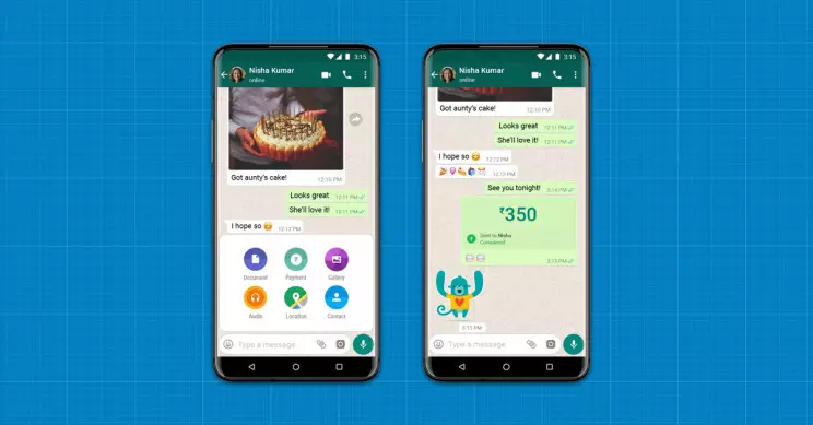 Jalma di India Bisa Nganggo WhatsApp Pikeun Mindahkeun Duit ku Dinten