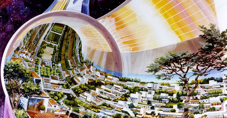 Hagamos un recorrido por el concepto de asentamiento espacial Torus de la década de 1970 de la NASA