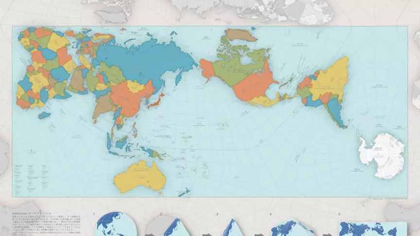 Není to nová Země, jen nová perspektiva: Přesný pohled na mapu světa AuthaGraph
