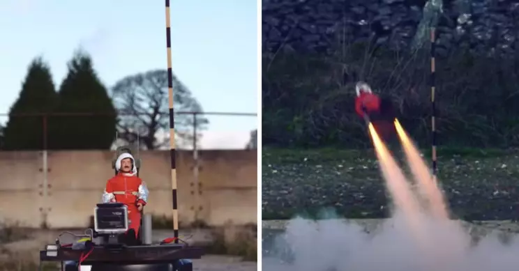 Јутјубер лансира од фрлачко седиште со ракета