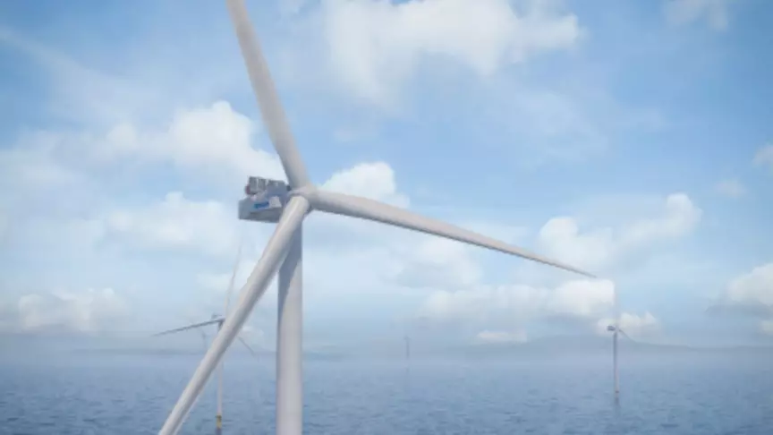 Denemark lanseart in grut trio fan 15-MW offshore wynturbines