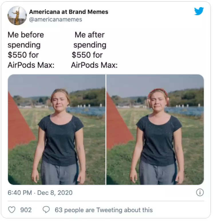 11 Meme Ngoceh Apple AirPods Max Unveing